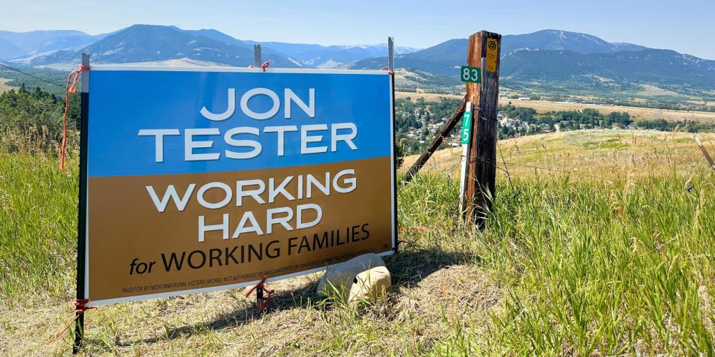 Get free Jon Tester signs! – Montana Rural Voters